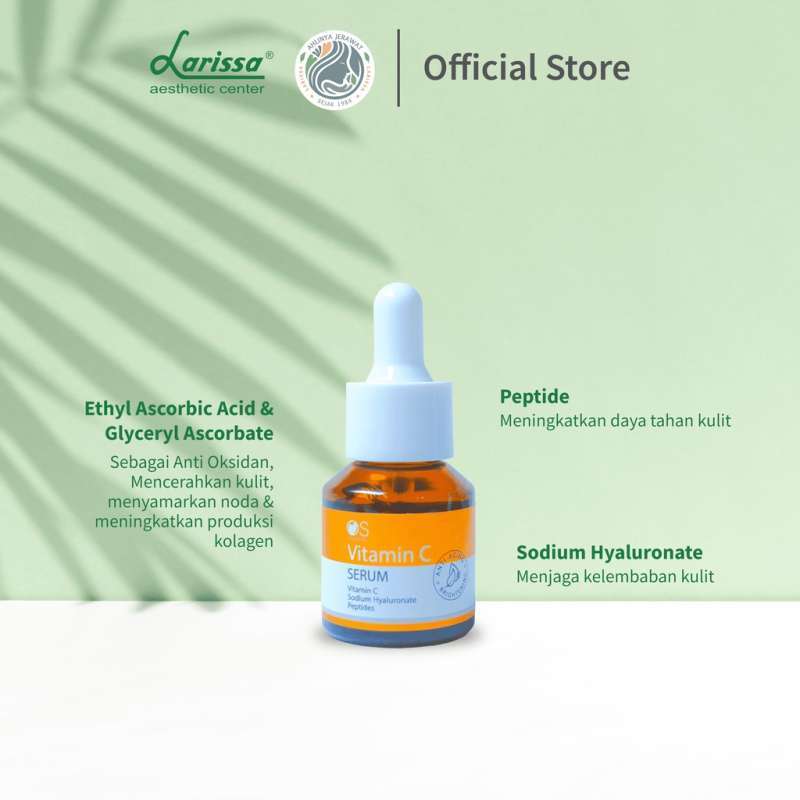 Jual Larissa Vitamin C Serum - Untuk Anti Aging, Mencerahkan, Meningkatkan Produksi Kolagen Di ...