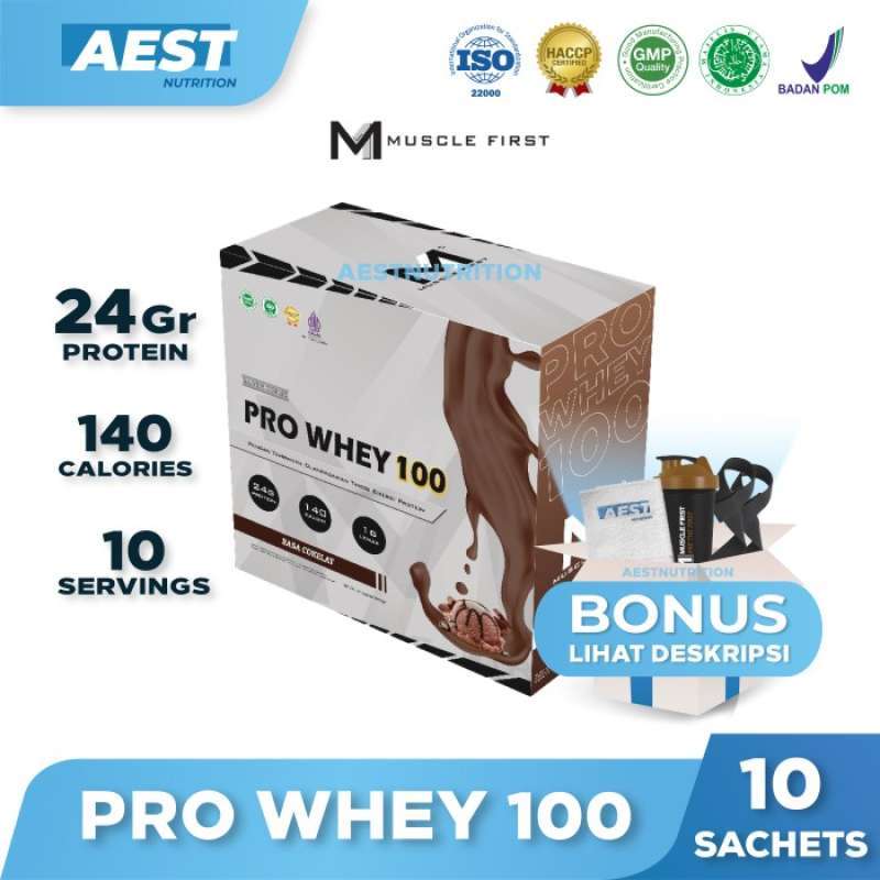 Promo Muscle First Pro Whey 10 Sachet Susu Whey Protein Concentrate ...