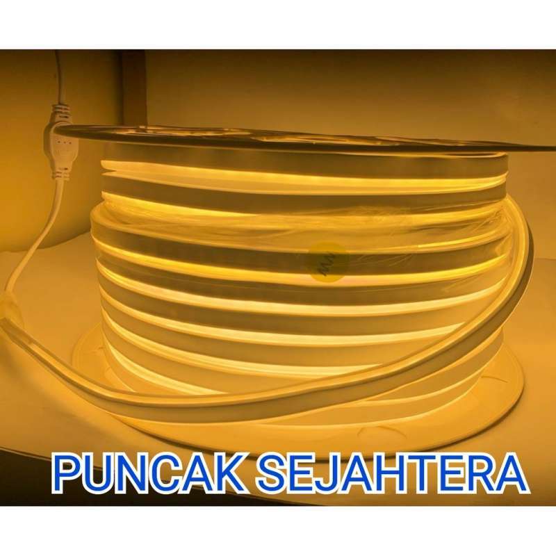Jual Lampu Led neon flexible Rope light Custom Warna Kuning / WarmWhite ...