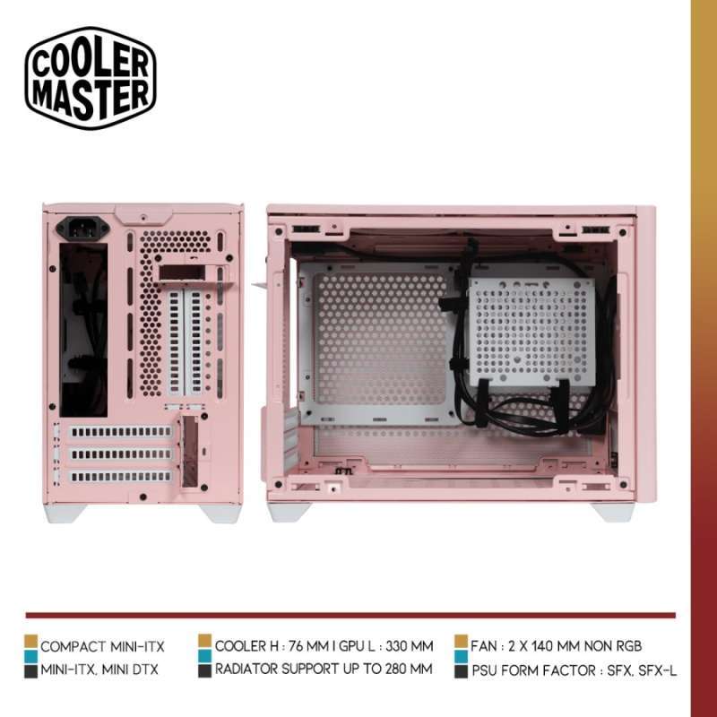 Jual Cooler Master - Masterbox Nr200p Color | Mini-itx Case Tempered ...