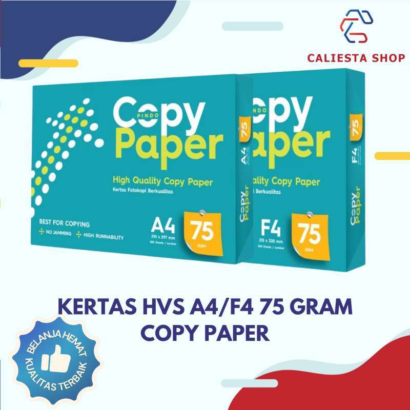 Promo Kertas Hvs A4/f4 75 Gram Copy Paper - 1 Rim ( 500 Lembar ) Diskon 26% Di Seller C Mart Bdg ...