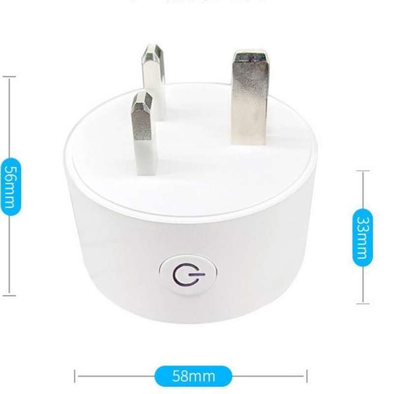 Promo Colokan Tuya Steker Ac / Tuya Smart Plug / Oversteker Ac Kaki 3 ...
