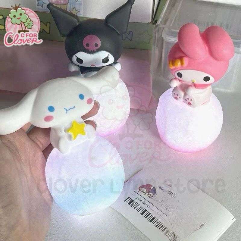 Jual CUTE CHARACTER ON MOON SLEEPING LAMP lampu tidur karakter imut ...