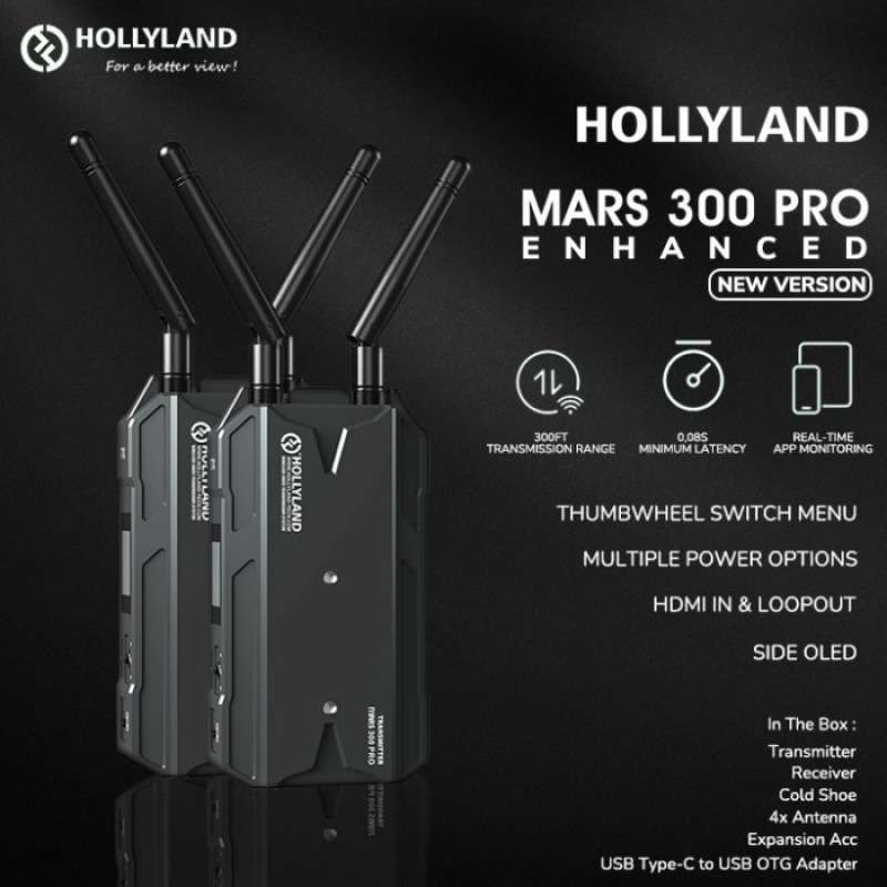 Promo Hollyland Mars 300 Pro Hdmi Wireless Video Transmitter Enhanced ...