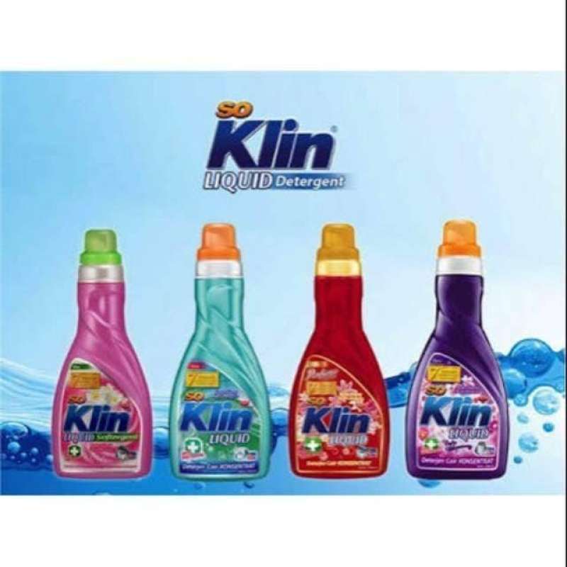 Jual So Klin Liquid 1000ml-Detergen Cair Konsentrat 1 Liter-Grosir ...