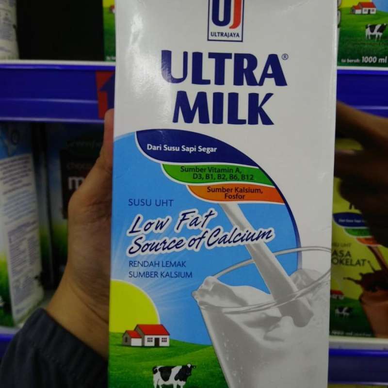 Jual Uht Ultra Milk Low Fat High Calcium 1000ml (1 Liter)-2 Rasa-grosir ...