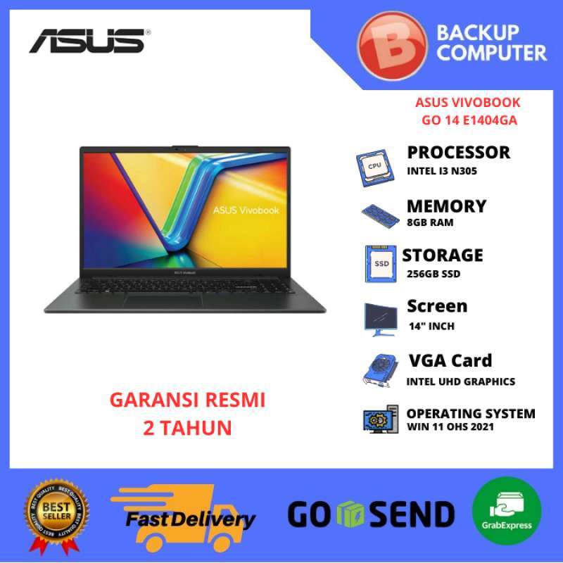 Jual LAPTOP ASUS VIVOBOOK GO 14 E1404GA FHD321/323 i3-N305 RAM 8GB ...