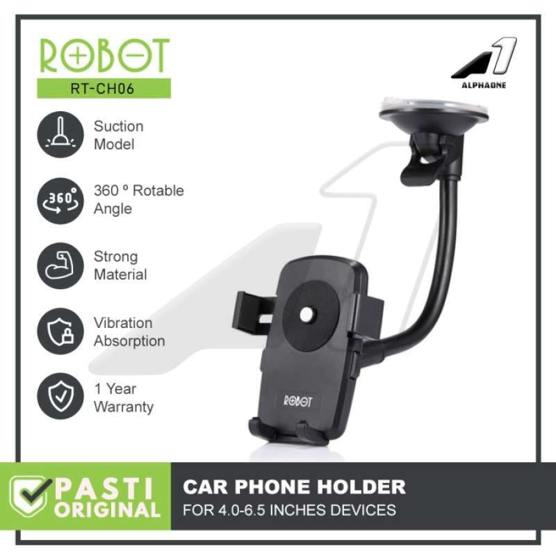 Promo ROBOT CAR HOLDER MOBIL STENT MOUNT HP RT-CH06 ALUMINIUM TUBE ARM ...
