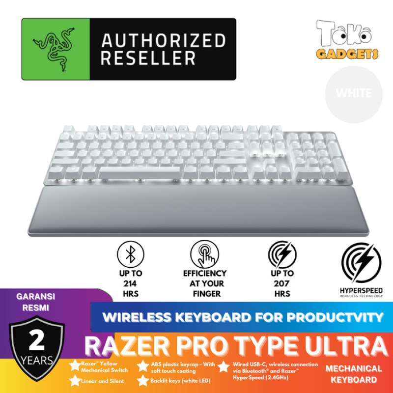 Promo Razer Pro Type Ultra - Wireless Mechanical Keyboard For ... Promo Razer Pro Type Ultra - Wireless Mechanical Keyboard For ...