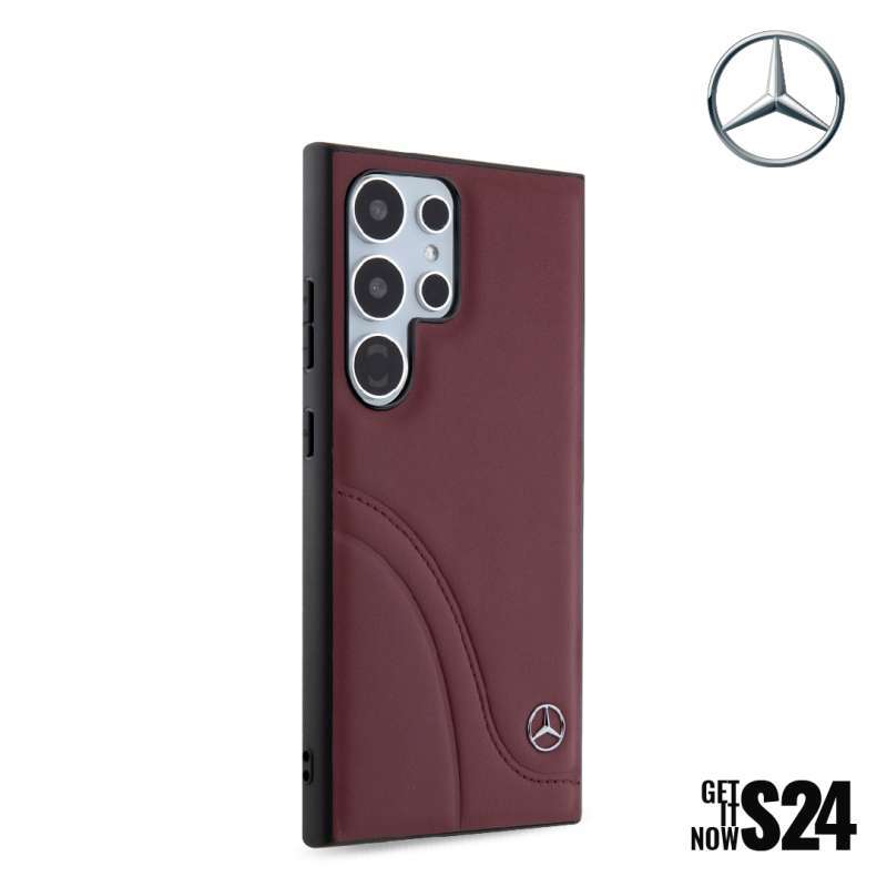 Jual Case Samsung S24 Ultra Mercedes Leather Curve Stitch - S24 Ultra ...