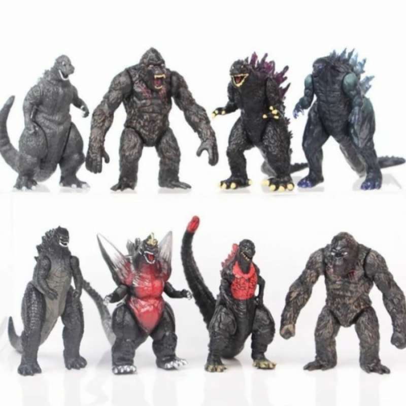 Promo mainan anak kingkong v Godzilla figure set 8 bh Diskon 23% di ...