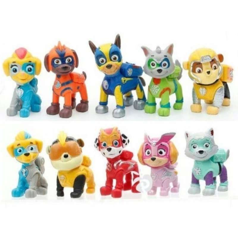Promo The mighty pups in the first-Ever Paw patrol Figure Set isi 10pcs ...