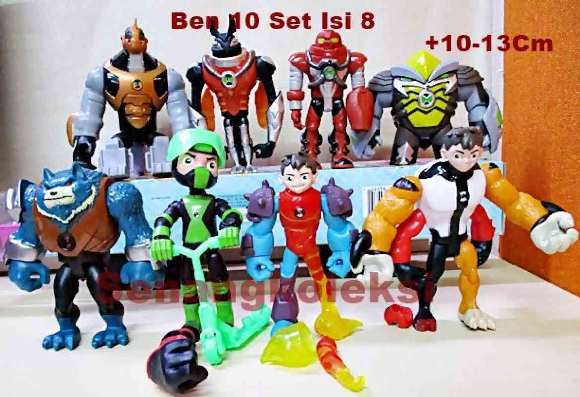 Promo FIGURE BEN 10 SET 8 MAINAN ANAK BEN 10 Terbaru Diskon 23% di ...