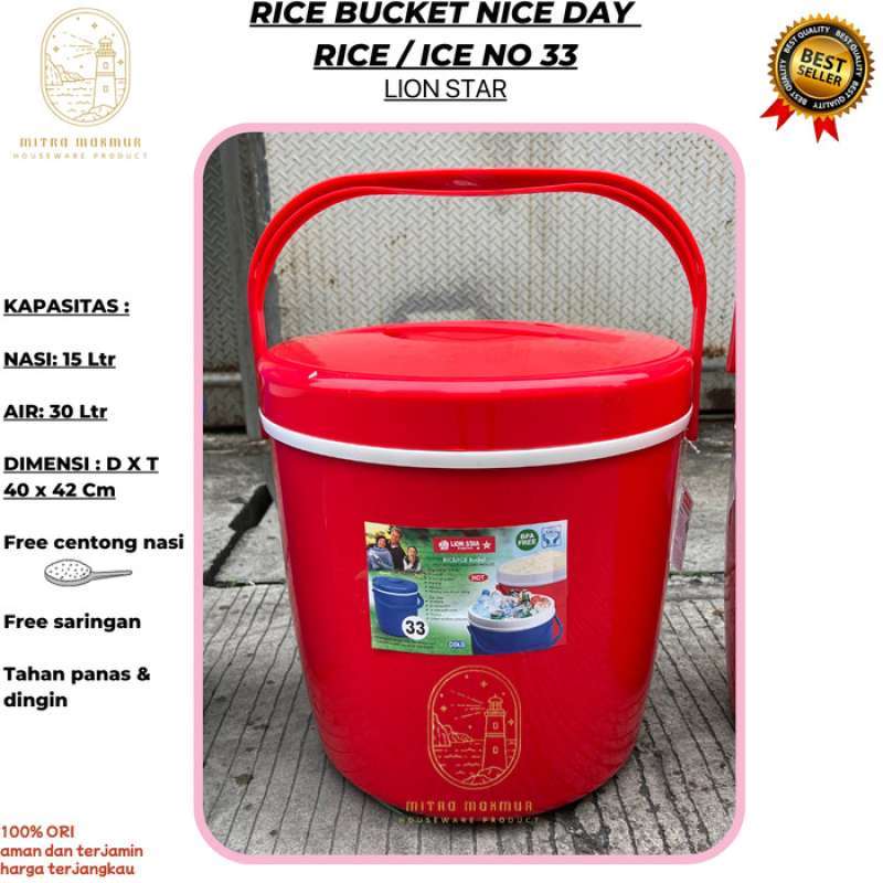 Promo Lion Star Niceday Termos Nasi Dan Es 3,5-4,5-6-8-10-12,5-20-33- 38 Ltr - 3,5L NICEDAY ...