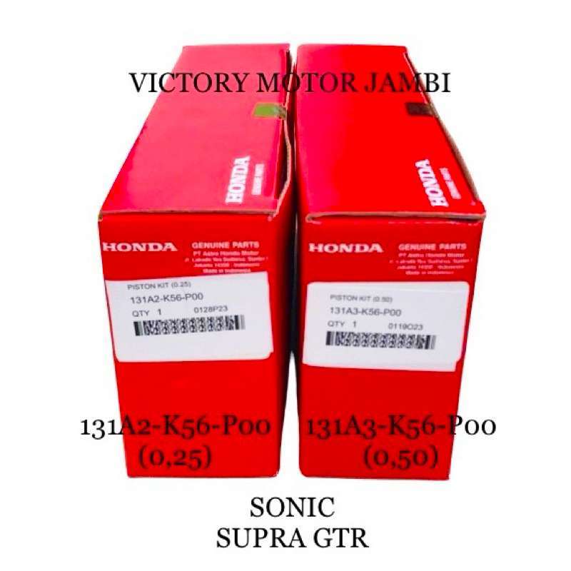 Jual PISTON KIT SONIC SUPRA GTR 131A1-K56-P00 HONDA AHM di Seller ...