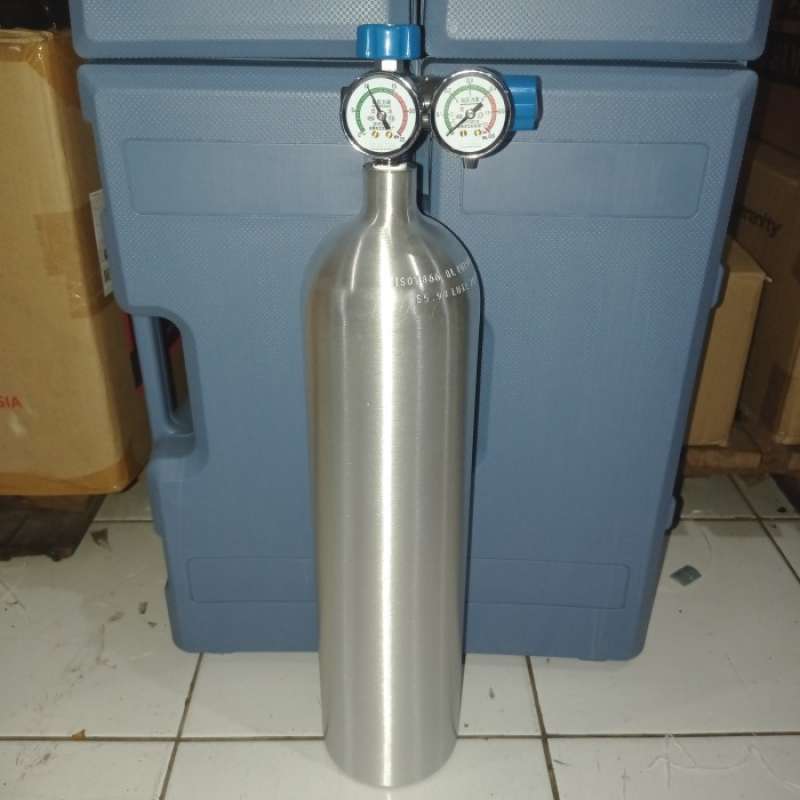 Promo Tabung Oksigen Portable 3,6 liter Portabel Oxigen alumunium Di Koper Diskon 33% di Seller ...