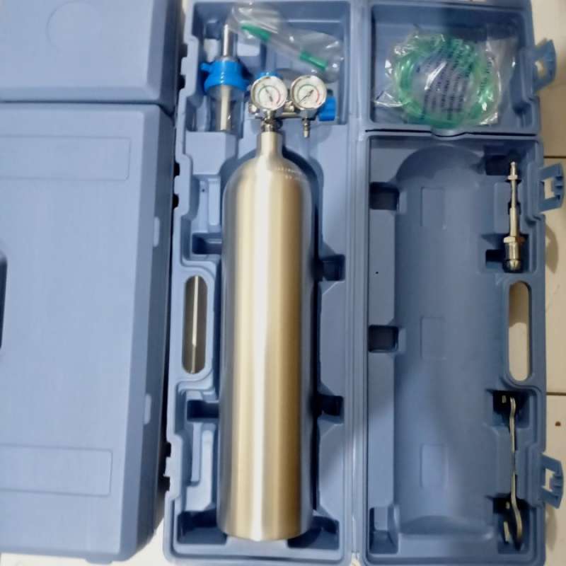 Promo Tabung Oksigen Portable 3,6 liter Portabel Oxigen alumunium Di Koper Diskon 33% di Seller ...