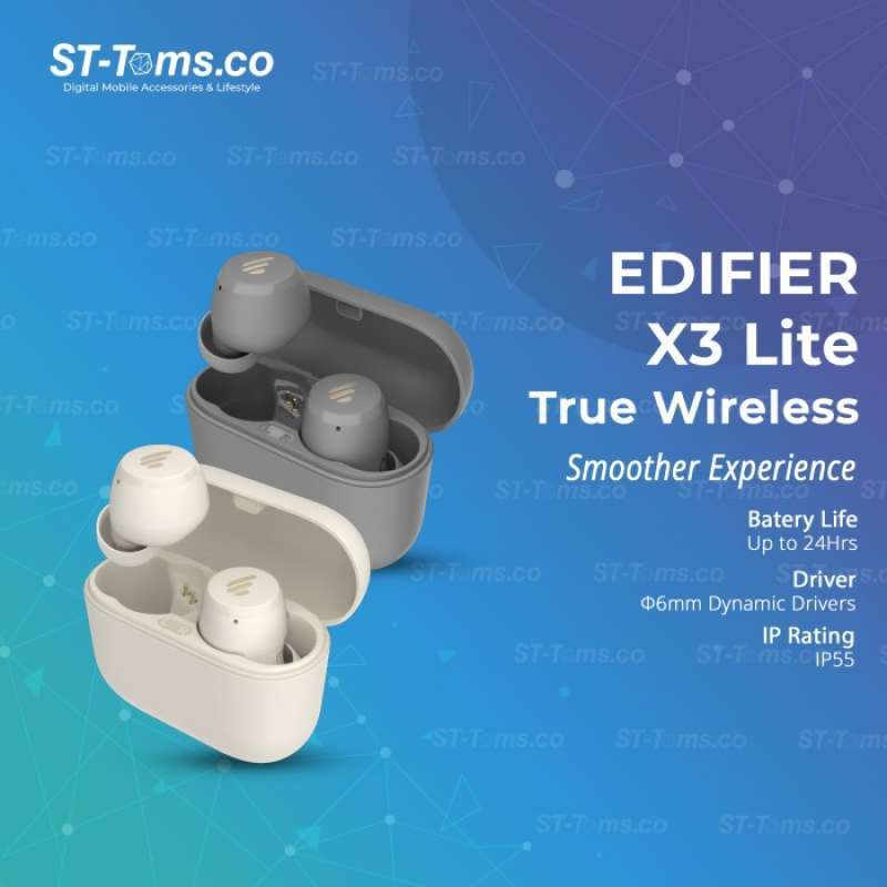 Jual Edifier X3 Lite True Wireless / Tws Stereo Ip55 Game Mode With Enc ...