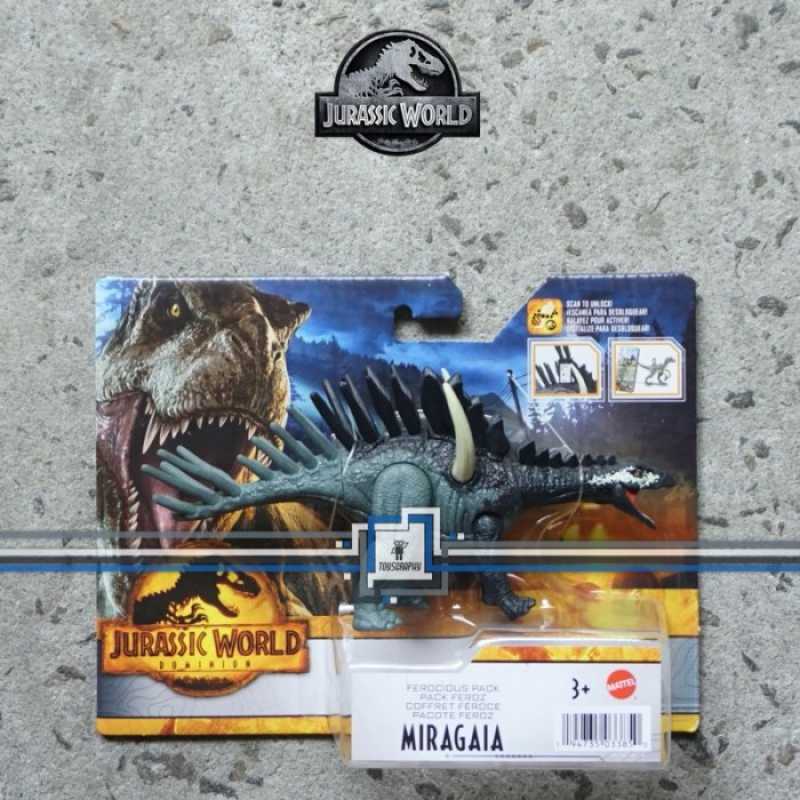 Promo Jurassic World Ferocious Pack Miragaia Dinosaurs Figure with AR ...