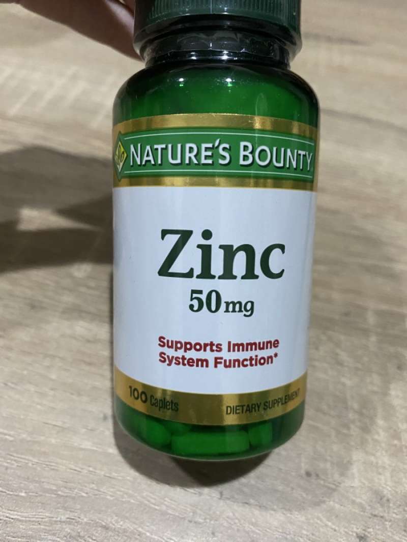 Promo Zinc 50 mg natures bounty / zinc 50 mg nature bounty 100 caplets ...