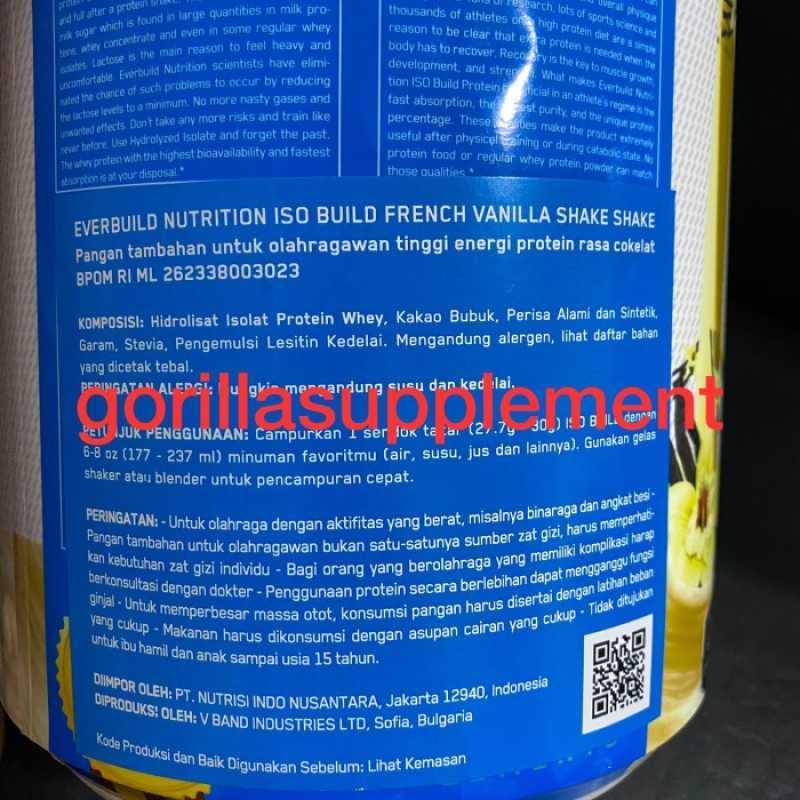 Promo EVERBUILD Nutrion Iso Build 5Lbs Protein isolate HYDROLYZED Iso ...