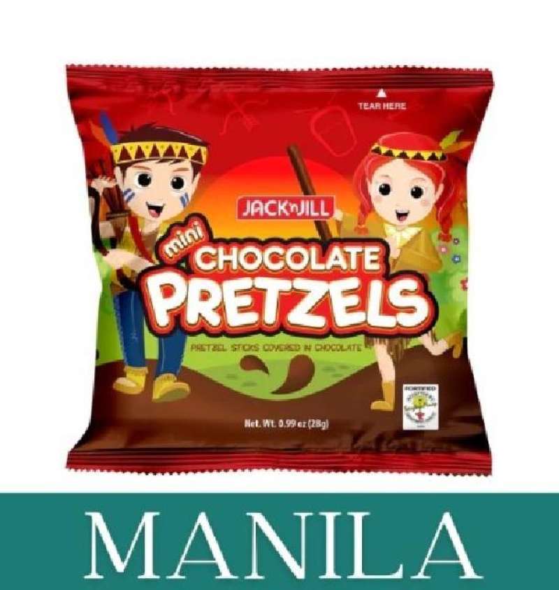 Jual Jack N Jill Mini Chocolate Pretzels 28g Cemilan Coklat Filipina Di ...