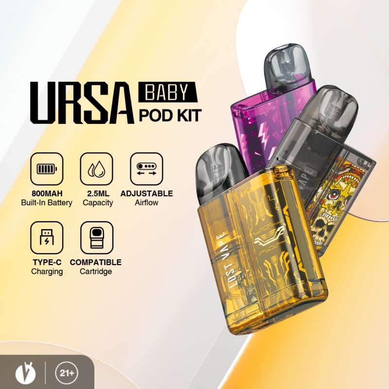 Jual Ursa Baby Pod Kit By Lost Vape - Black Clear Di Seller Vape Spark ...