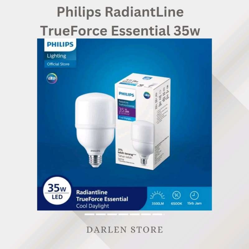 Jual Philips Radiantline Trueforce Essential 35w Lampu Bohlam Putih Led 35watt 35 Watt Di Seller ...