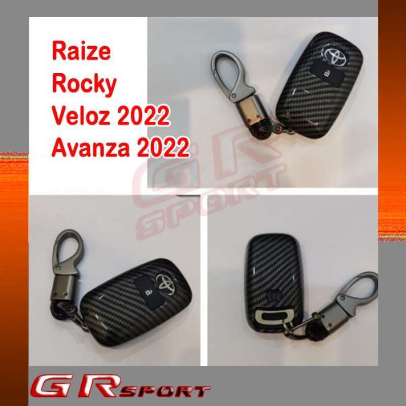 Promo CASING COVER KEY KUNCI - CARBON TOYOTA RAIZE - SAESAW - Merah ...