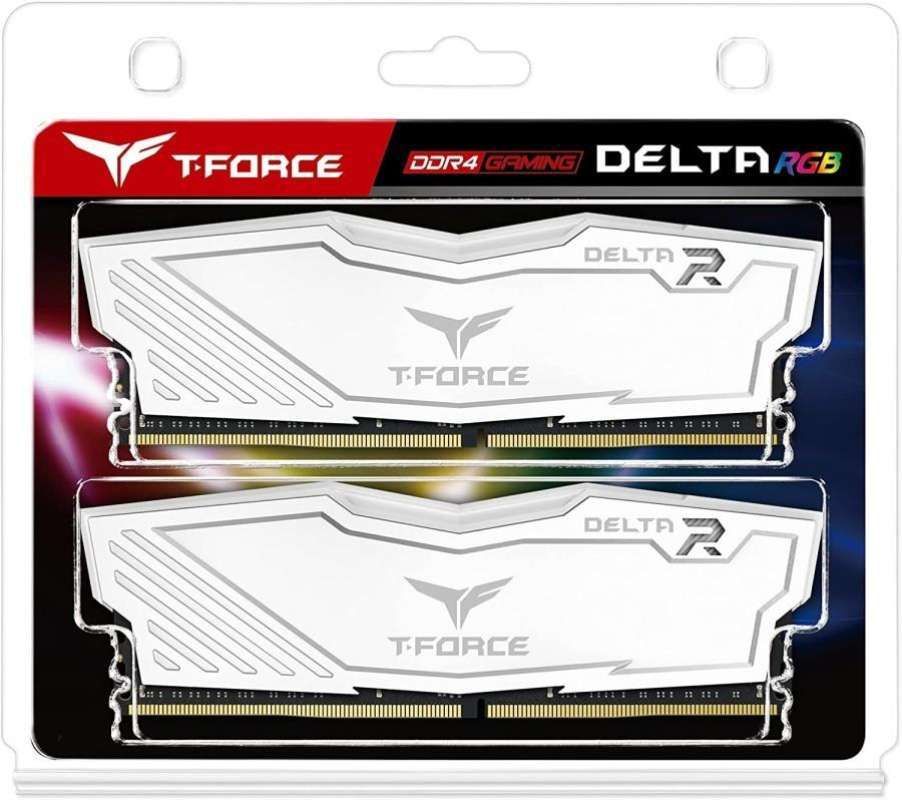 Jual Team Delta Rgb Ddr4 White 64gb (2x32gb) 3600mhz Tf4d464g3600hc18jdc01 Di Seller Ksi ...