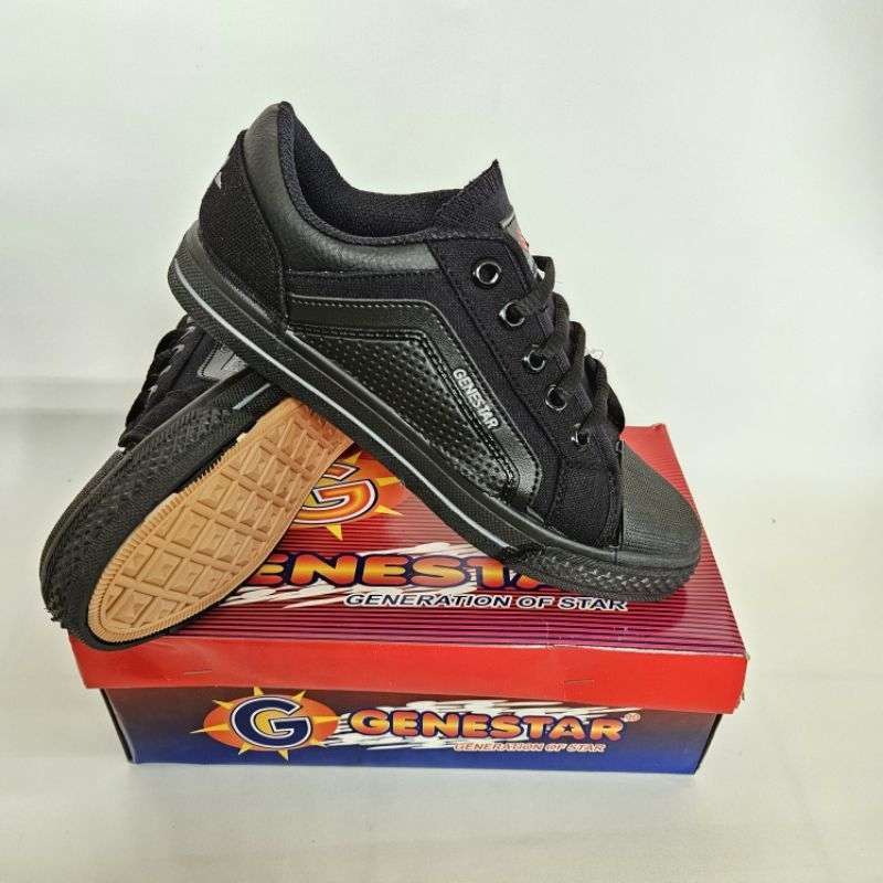 Jual Sepatu Sekolah Genestar Stedy Tali/lem Perekat Ukuran 31-42 ...