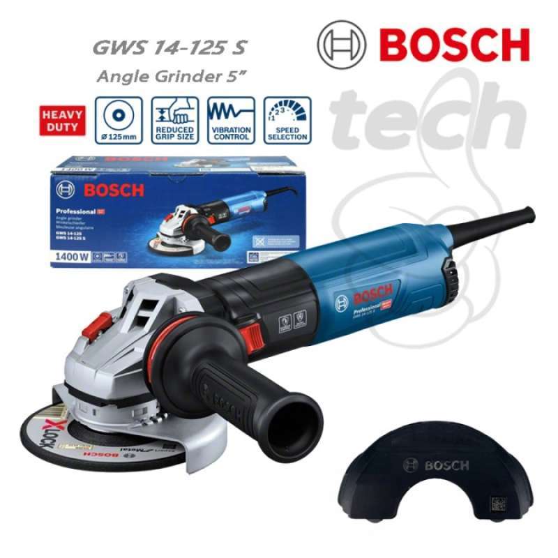 Promo Mesin Gerinda Tangan Listrik Angle Grinder 5 Bosch Gws 14-125 S ...