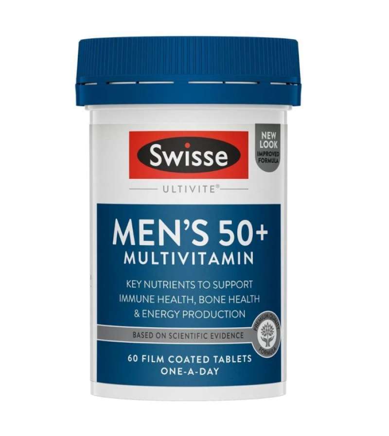 Promo Swisse Men's Ultivite 50+ Multivitamin 60 Tablets Diskon 33% Di ...