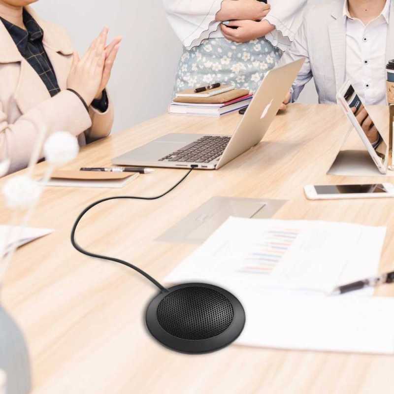 Jual Taffstudio 360 Degree Microphone Table Conference Zoom Meeting ...