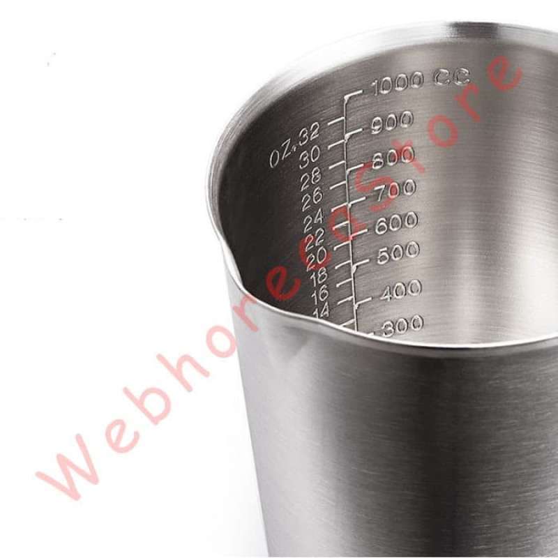 Promo Sale Measuring Cup Milk Jug 1000ml / Gelas Ukur Takar 1l Stainless 304 Baru Diskon 34% Di ...