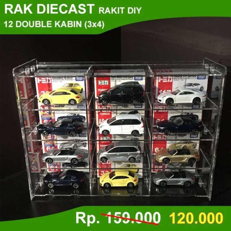 Promo Rak Display Acrylic Hot Wheels Tomica Diecast 3x4 Rak Display ...