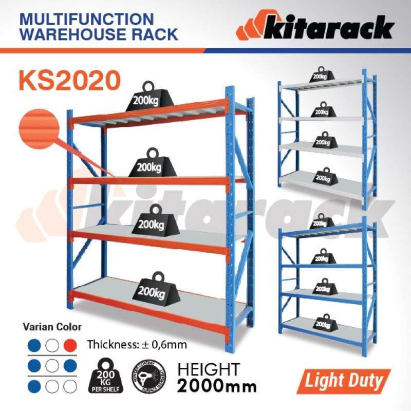 Promo Kitarack Ks2020 (starter) - Rak Gudang Besi Warehouse Rack Rak ...