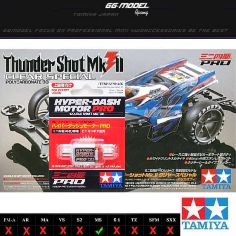 Promo Tamiya 95463 Thunder Shot Mk.ii Clear Special - Hyper Dash Motor ...