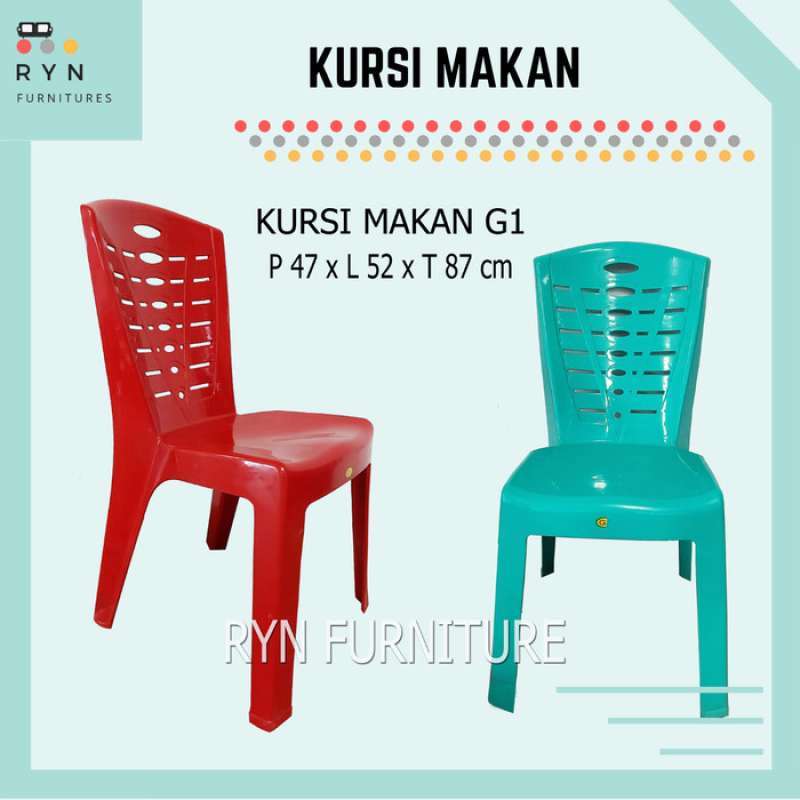Promo Kursi Makan Plastik G1 Khusus Gojek / Grab Diskon 33% Di Seller ...
