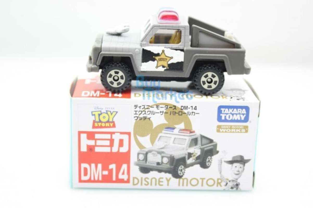 Promo Tomica Disney Motor Diecast Dm-14 Ex-cruiser Patrol Woody Toy Car Diskon 50% Di Seller ...