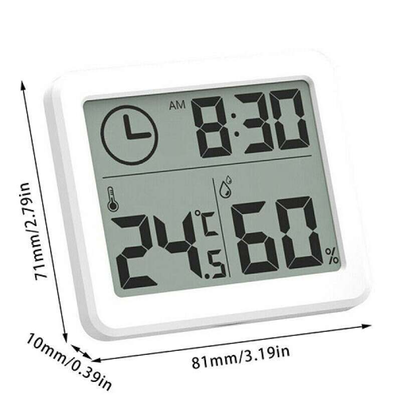 Promo Termometer Hygrometer Sensor With Jam Digital Pengukur Suhu ...