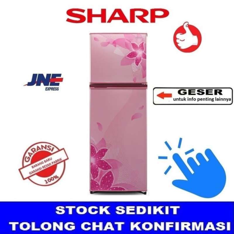 Promo Sharp Kulkas 2 Pintu - Sj-316nd-fp - Pink,rak Kaca, Murah Diskon ...