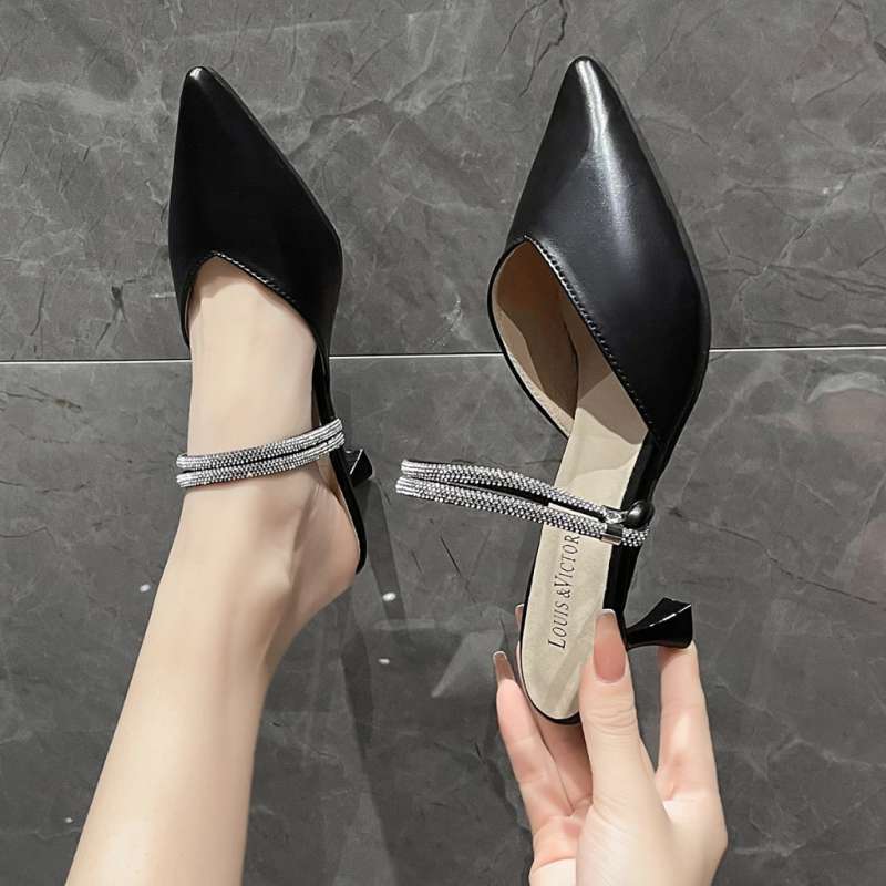 Promo Sepatu Heels Wanita Kantor Hitam Sepatu Cewek Tinggi Kerja Kantor ...