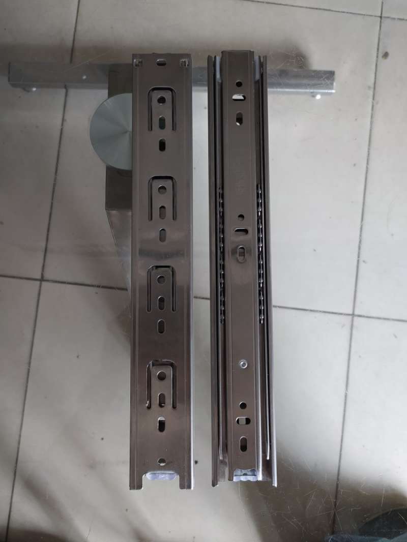 Promo Rel Laci Double Track 30 Cm Rel Laci Stainless Steel Double Track ...