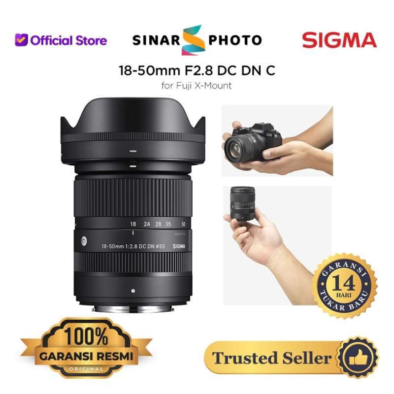 Jual Sigma 18-50mm F/2.8 Dc Dn Contemporary Lens For Fujifilm X Mount Di Seller Sinar Photo ...