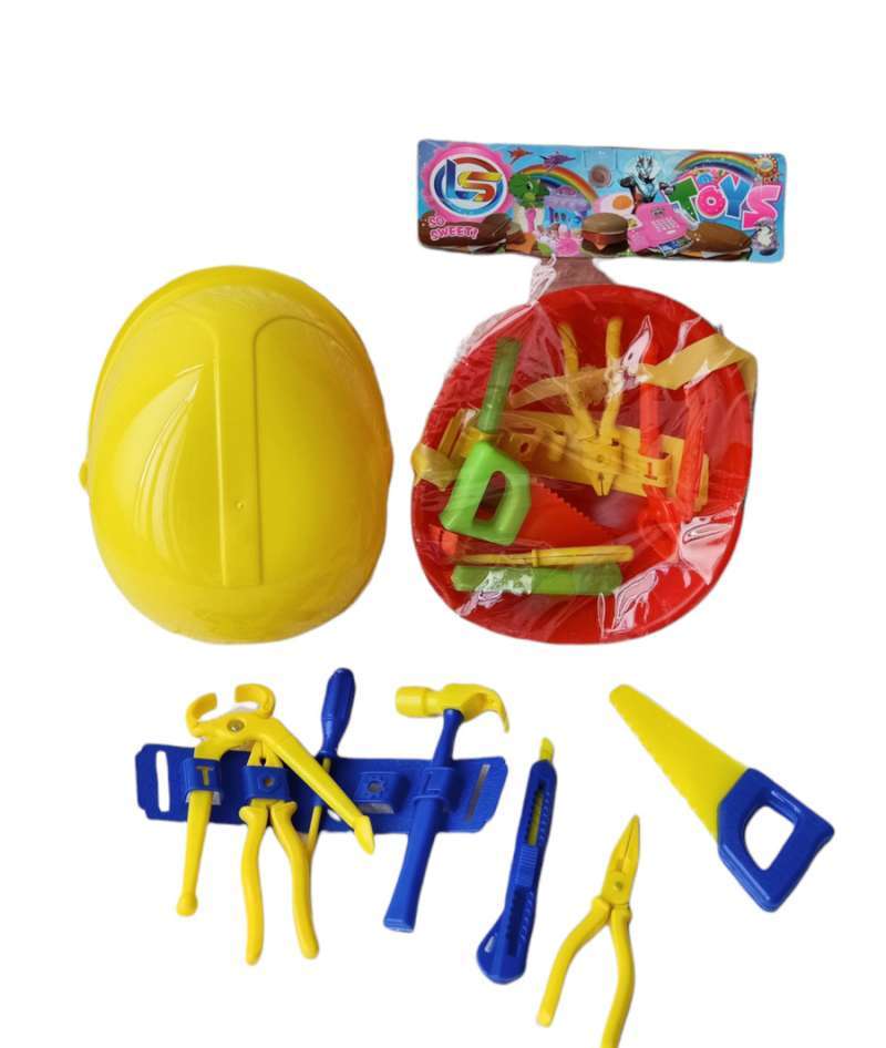Promo Mainan Alat Tukang Tukangan Set Helm Proyek Tool Set Diskon 46% ...