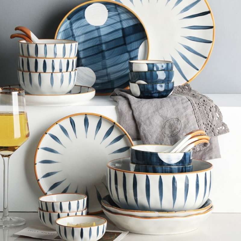 Promo Japanese Dinnerware Set / Dinner Set Lengkap / Set Piring Jepang ...