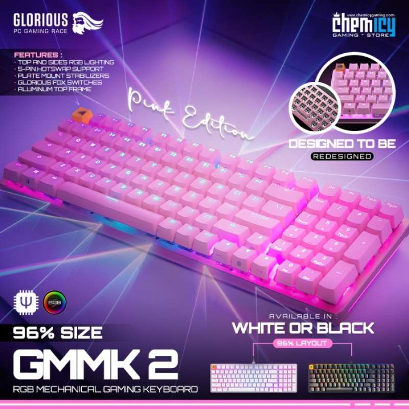 Promo Glous Gmmk 2 96% Rgb Hotswap Mechanical Gaming Keyboard Diskon 23 ...