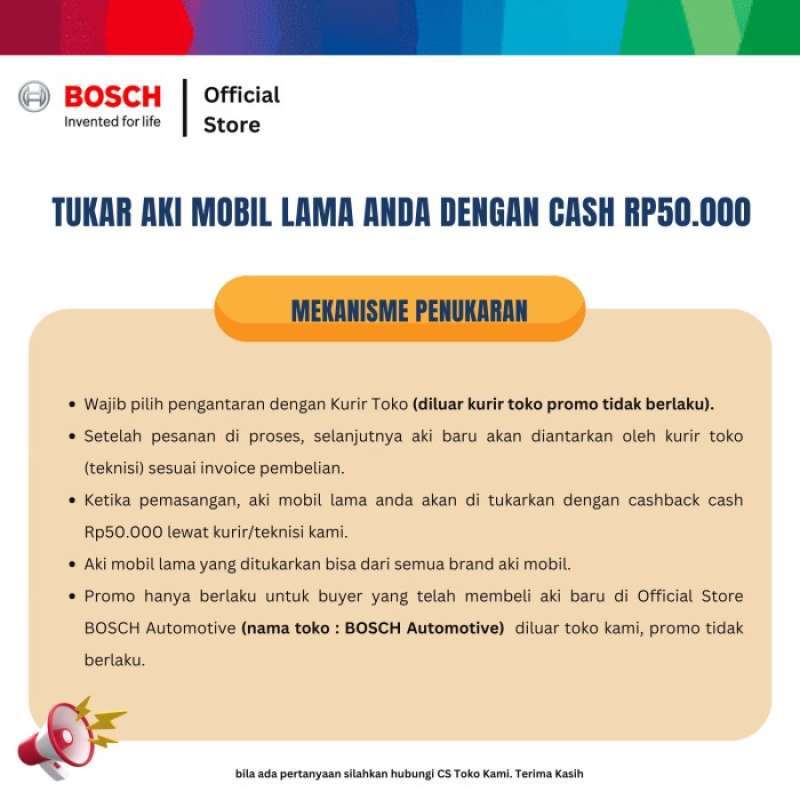 Promo Bosch Aki Mobil Mf Blue Ns40zl - 40b19l Diskon 5% Di Seller ...