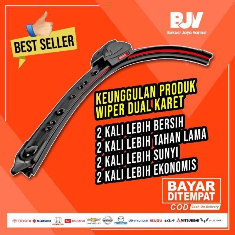 Promo Wiper Dual Double Layer - Carry Pickup - Karet Mobil Dua Lapis ...